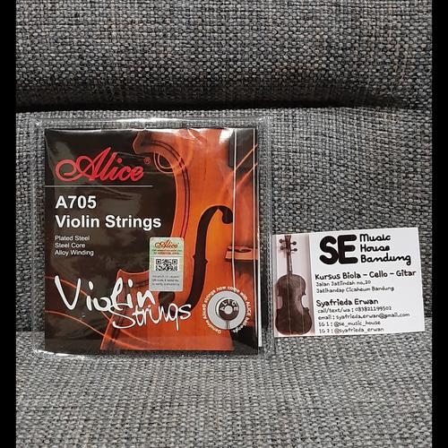 Jual Senar String Set Biola Violin Alice A705 705 Ukuran Size 4/4 3/4 ...