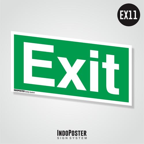 Jual Stiker label K3 safety sign emergency tanda pintu exit darurat - S ...