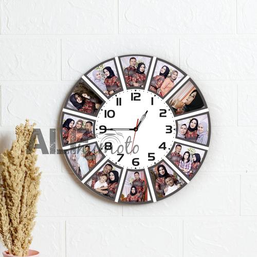 Jual JAM DINDING CUSTOM FOTO SENDIRI UNTUK HIASAN RUMAH HADIAH KADO ...