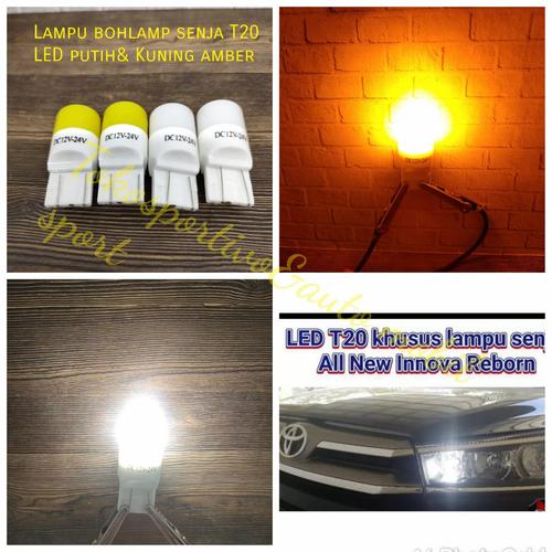 Jual Lampu bohlamp LED senja kotak T20/T10 Innova reborn LED putih ...