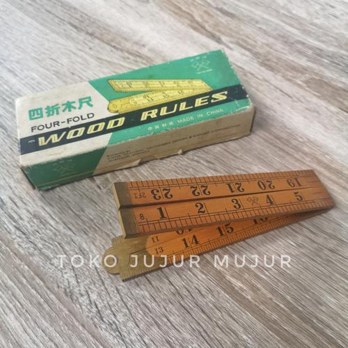 Jual METERAN KAYU JADUL LIPAT 4 PANJANG 60CM LAWAS TWO AXE BRAND NOS ...