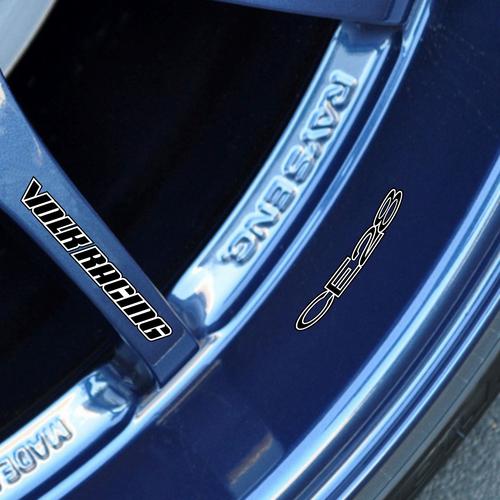 Jual Sticker Aksesoris Velg Mobil Volk Racing CE28 semua ukuran - Hitam ...