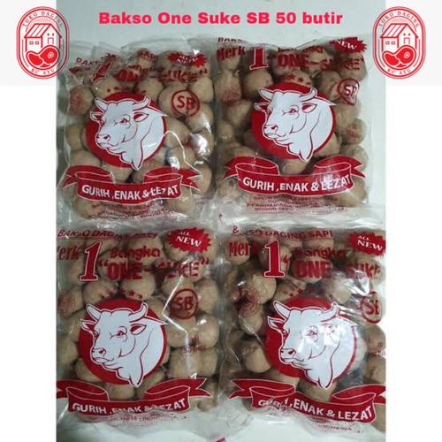 Jual Bakso Sapi One Suke SB 50 butir Murah Enak ( Bakso Super Polos ...