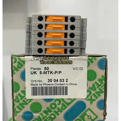 Jual Phoenix Contact UK5-MTK-P/P - Terminal Block KNIFE Disconnect ...