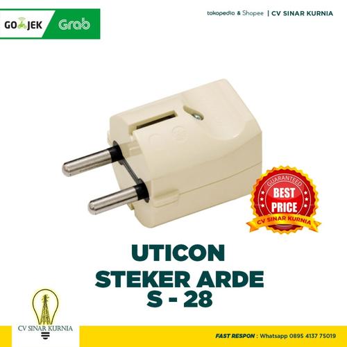 Jual Uticon Steker Arde Kotak S-28 Colokan listrik uticon S28 - Kota Bandung - SINAR KURNIA ...