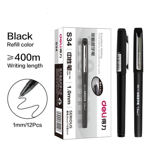 Jual PULPEN GEL 1.0 MM DELI S34 TANDA TANGAN SIGN PEN BALLPOINT GEL ...