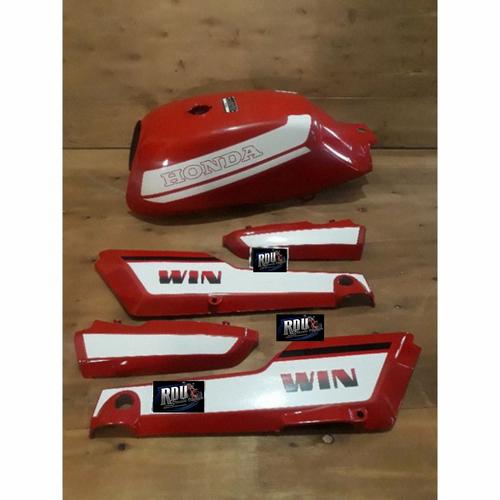 Jual tangki dan body lengkap honda win 100 warna merah striping tahun ...