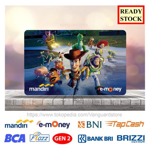 Jual KARTU EMONEY ETOLL BCA BRI MANDIRI BNI KARTUN Toy Story - 1 SISI ...
