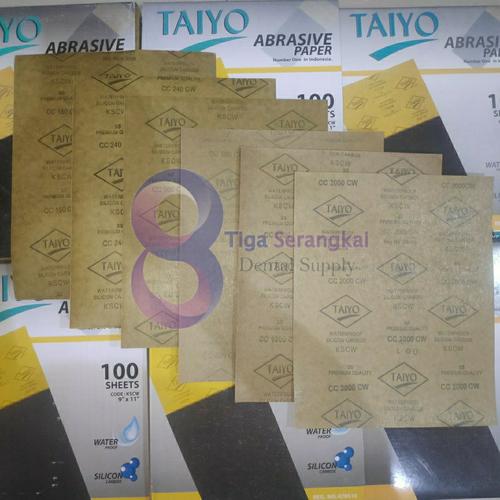 Jual Silicon Carbide Abrasive Paper Amplas / Kertas Pasir Taiyo ...