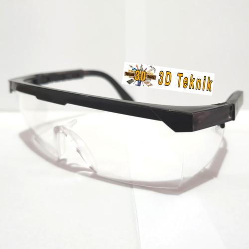 Jual Safety Glass Clear Kacamata Pengaman Lab Proyek Las Bening Terang ...