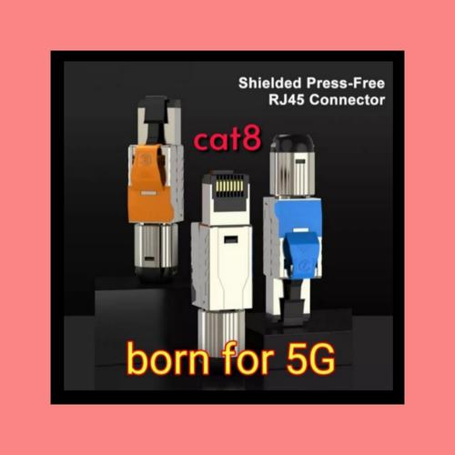 Jual Connector konektor Rj45 FTP- STP network Lan Cat8 Cat7 Cat6 ...