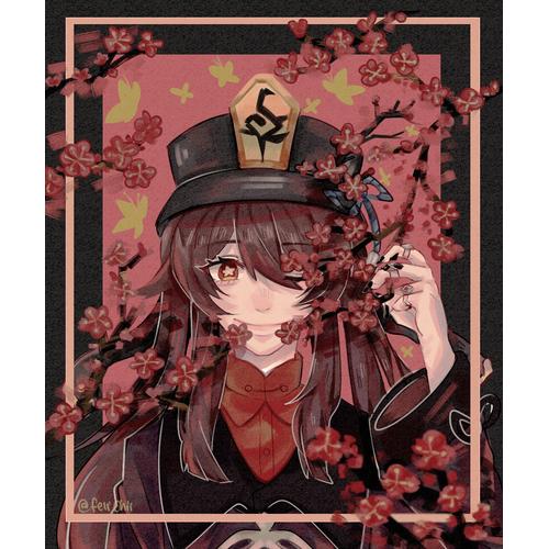 Jual Poster Genshin Impact Hu Tao A6 - Kota Tangerang Selatan ...