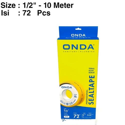 Jual Sealtape ONDA / Seal tape ONDA 10 Meter Sealtape / Isolasi pipa ...