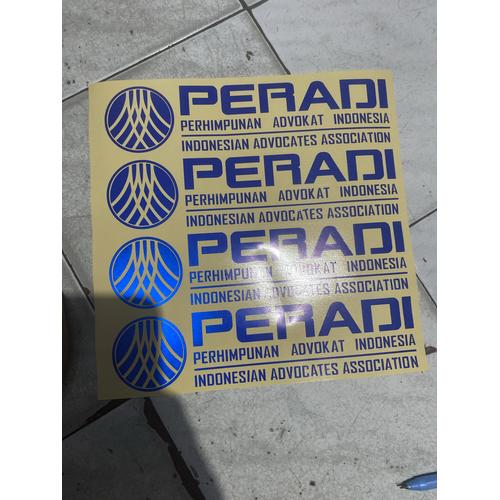 Jual cutting sticker Peradi Logo Baru - Jakarta Pusat - Toga Advokat ...