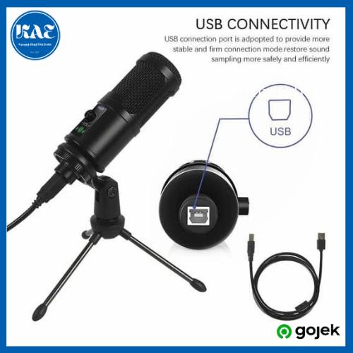 Jual Microphone Condenser Marsnaska Mic USB Karaoke Recording with ...