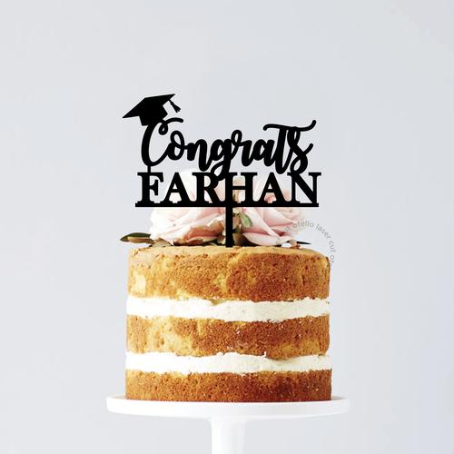 Jual Custom Cake Topper Congratulations Congrats Hiasan Wisuda ...