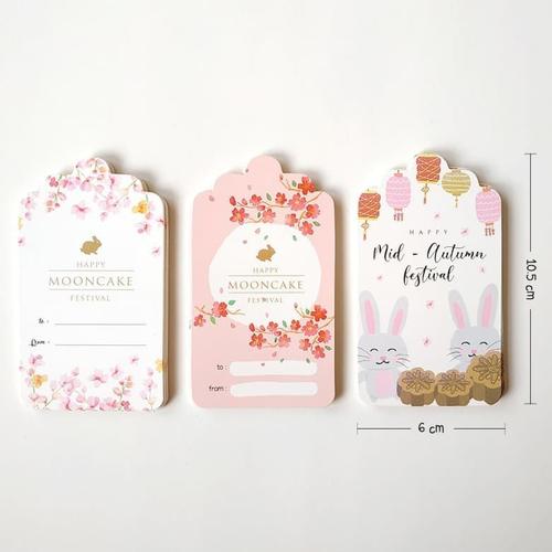 Jual kartu tag ucapan mooncake festival tag ucapan mooncake mid autumn ...