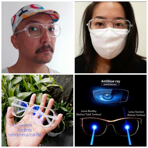 Promo kacamata safety APD lensa anti radiasi blue ray komputer/hp ...