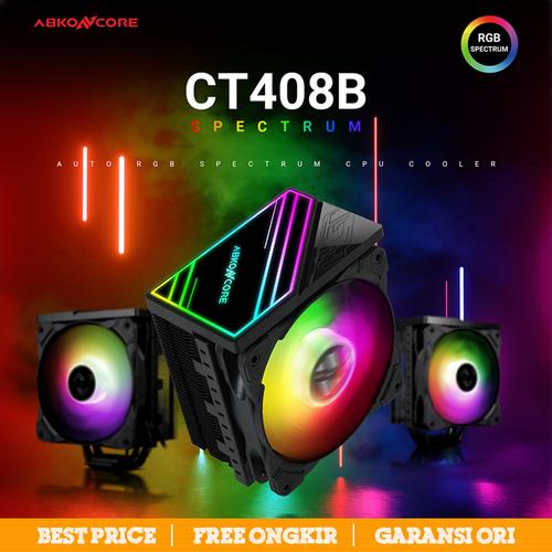 Jual ABKO COOLSTORM T408B | 1 FAN RGB + LED Panel | CPU Cooler ...