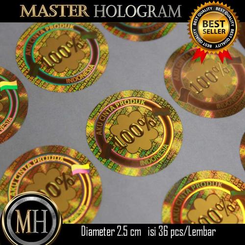 Jual Stiker Hologram 3D Segel Produk 100% Aku Cinta Produk Indonesia ...