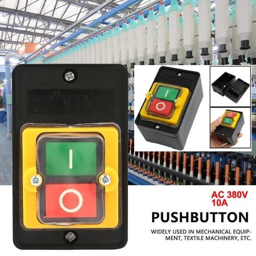 Jual Saklar Anti Air Waterproof On Off Push Button Switch KA0-10KH 380V ...