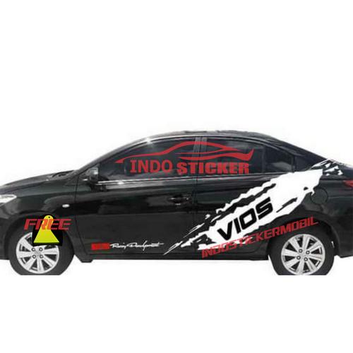Jual STRIPING STICKER MOBIL TOYOTA VIOS STIKER MOBIL TRD RACING VIOS ...