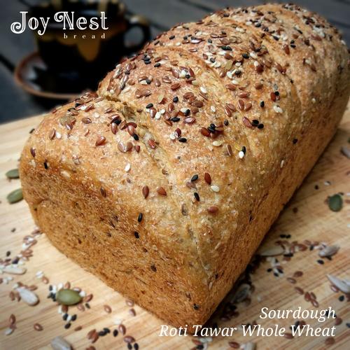 Jual Joy Nest Sourdough Roti Tawar Whole Wheat Seeds - ragi alami ...