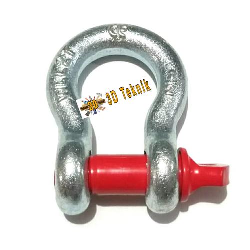 Jual Bow Shackle Sakel Sekel Segel Omega 1/2 in 2 Ton Chain Rantai ...