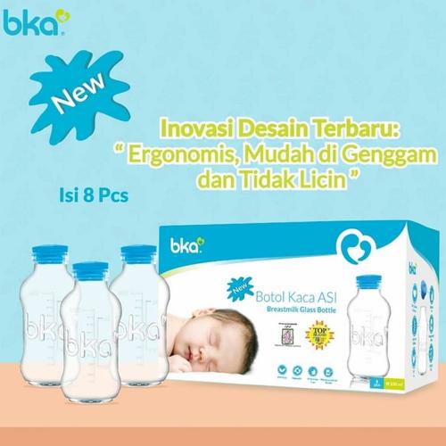 Jual BKA breastmilk glass, botol kaca ASI 100 ml tempat simpan Asi, isi ...