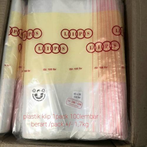 Jual Plastik Klip 35x45 / PE Klip 45x35/ Kantong Klip LIPS Zipper ...