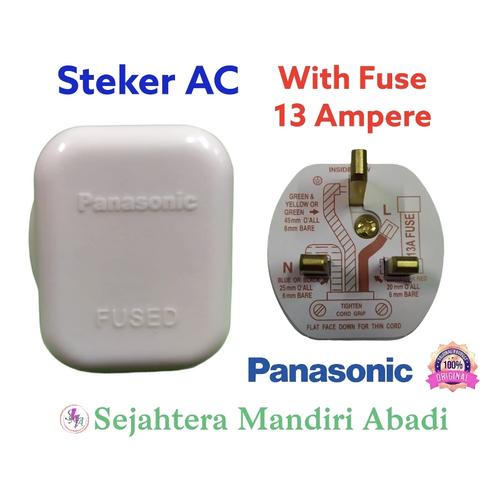 Jual Steker AC Panasonic WEJ 9111W 3 Pin 13 Ampere - Kota Bandung ...