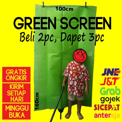 Jual Green screen kain background hijau Murah Baru - 1x1,6 - Jakarta ...