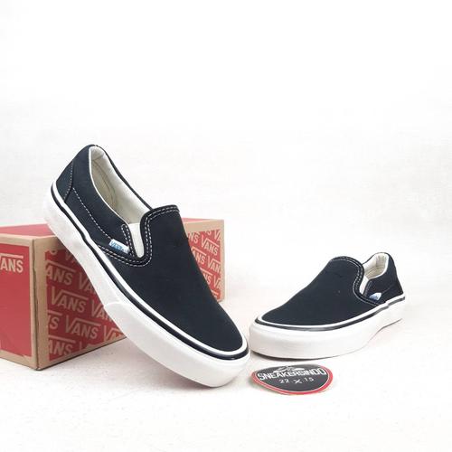 Jual Sepatu VANS Slip On Style 98 Anaheim Black White Hitam Putih ...