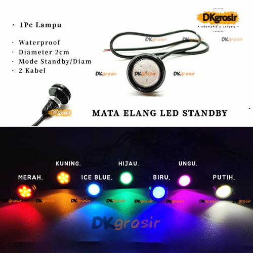 Jual 1Pc Lampu LED Mata Elang Cahaya Standby Kuning Merah Putih Biru - Jakarta Pusat - HyperBeam ...