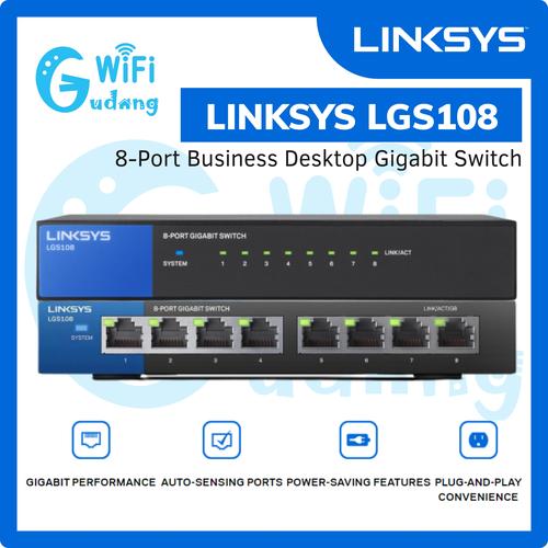 Jual Linksys LGS108-AP 8-PORT BUSINESS DESKTOP GIGABIT SWITCH - Jakarta ...
