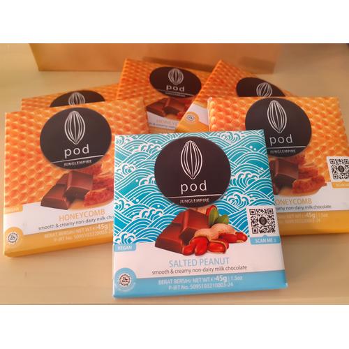 Jual POD CHOCOLATE 100% ASLI BALI - 45gr - SeaSaltCacaoNib - Kota ...