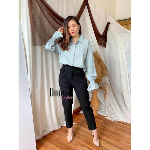 Jual Domscorner - Jilly collar shirt - Kemeja kerja puff sleeve ...