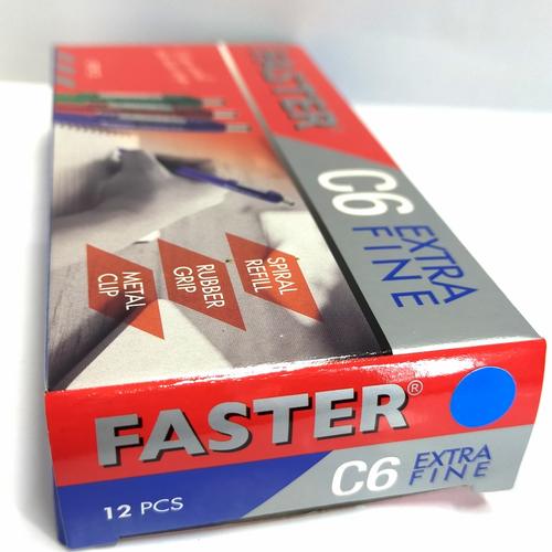 Jual Pen FASTER C6 - 0,5 MM Biru - Hitam - Jakarta Utara - MANDAUPRIMA ...