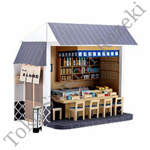 Jual Paper Craft Toko Sushi Restaurant Miniature Papercraft Diorama ...