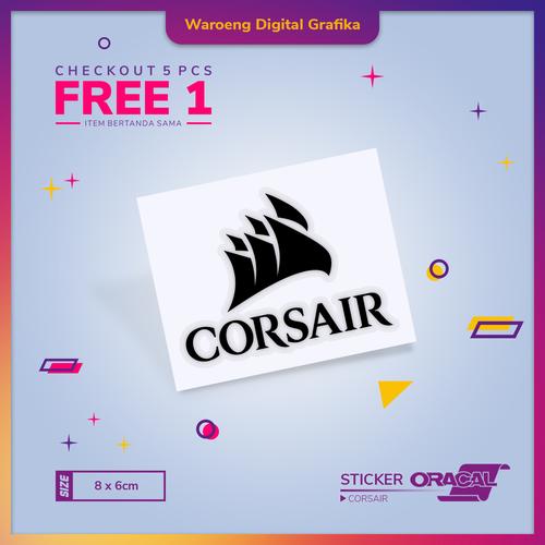 Jual Cutting Sticker PC / Laptop Logo Corsair | Stiker Decal Corsair ...