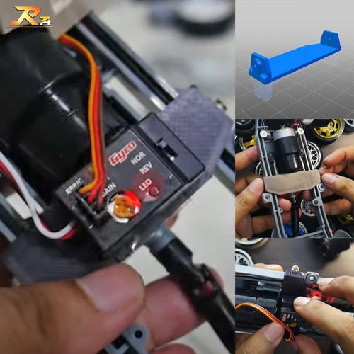 Jual WPL D12 Gyro Mounting Holder - Posisi Di Tengah Body - Putih ...