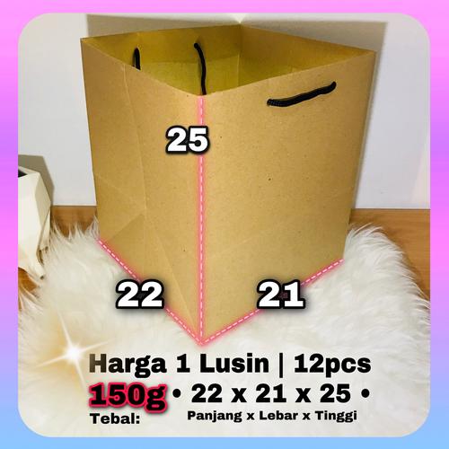 Jual paper bag kotak bento paperbag nasi box tumpeng mini / LUSIN 21 x ...