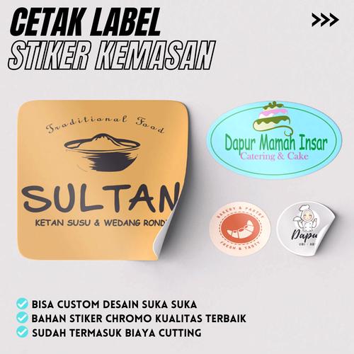 Jual Cetak Stiker Label Toko Olshop Custom - 7x7 Bulat/Bebas - Kota ...