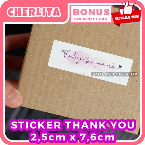 Jual Sticker Thank You For Your Packing Kue Order Stiker Terima Kasih ...