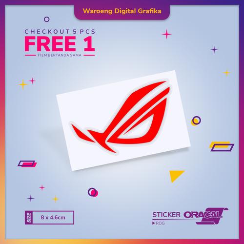 Jual Cutting Sticker PC / Laptop Gaming ROG | Stiker ROG | Decal ROG ...