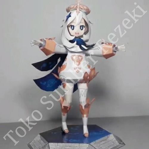 Jual Action Figure Paper Craft Genshin Impact Paimon Papercraft ...