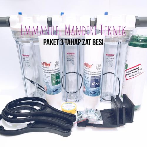 Jual Paket Saringan Air Besi 3 / Paket Water Filter Besi 10 " 3 Tahap ...