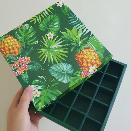 Jual Dus Nastar Kotak Box Kue Cake Brownies Mini Dus Sekat Tropical ...