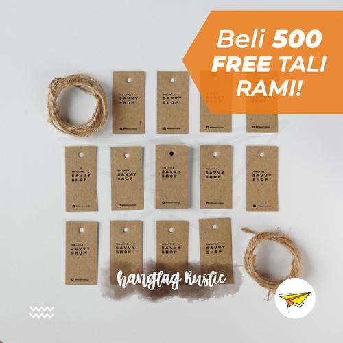 Jual Hang tag Rustic | label baju Rustic | hangtag custom | Label Kraft ...