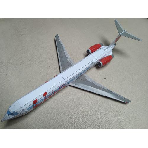 Jual Papercraft Premium Pesawat McDonnell-Douglas MD-82 - Pola 1:200 ...